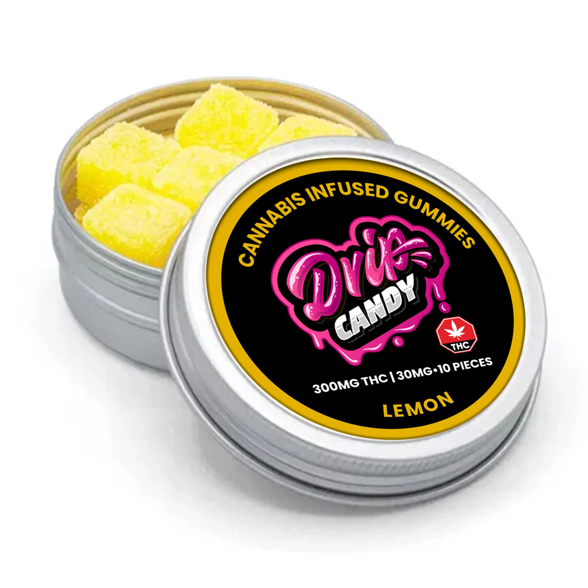 Lemon THC Gummies | 300mg High-Dose Edibles | tencart