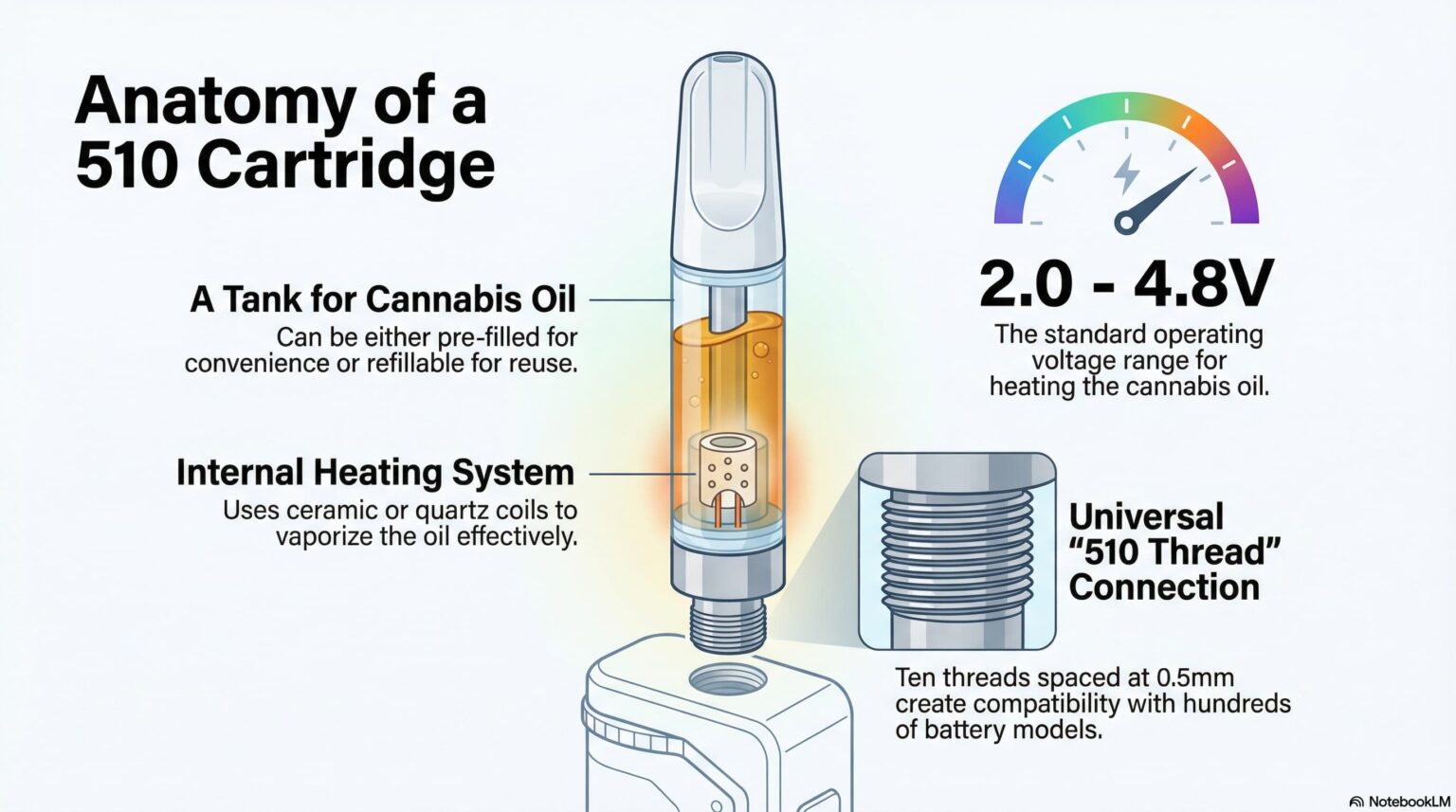How Do 510 Cartridges Work? Thread, Parts & Vapor Explained